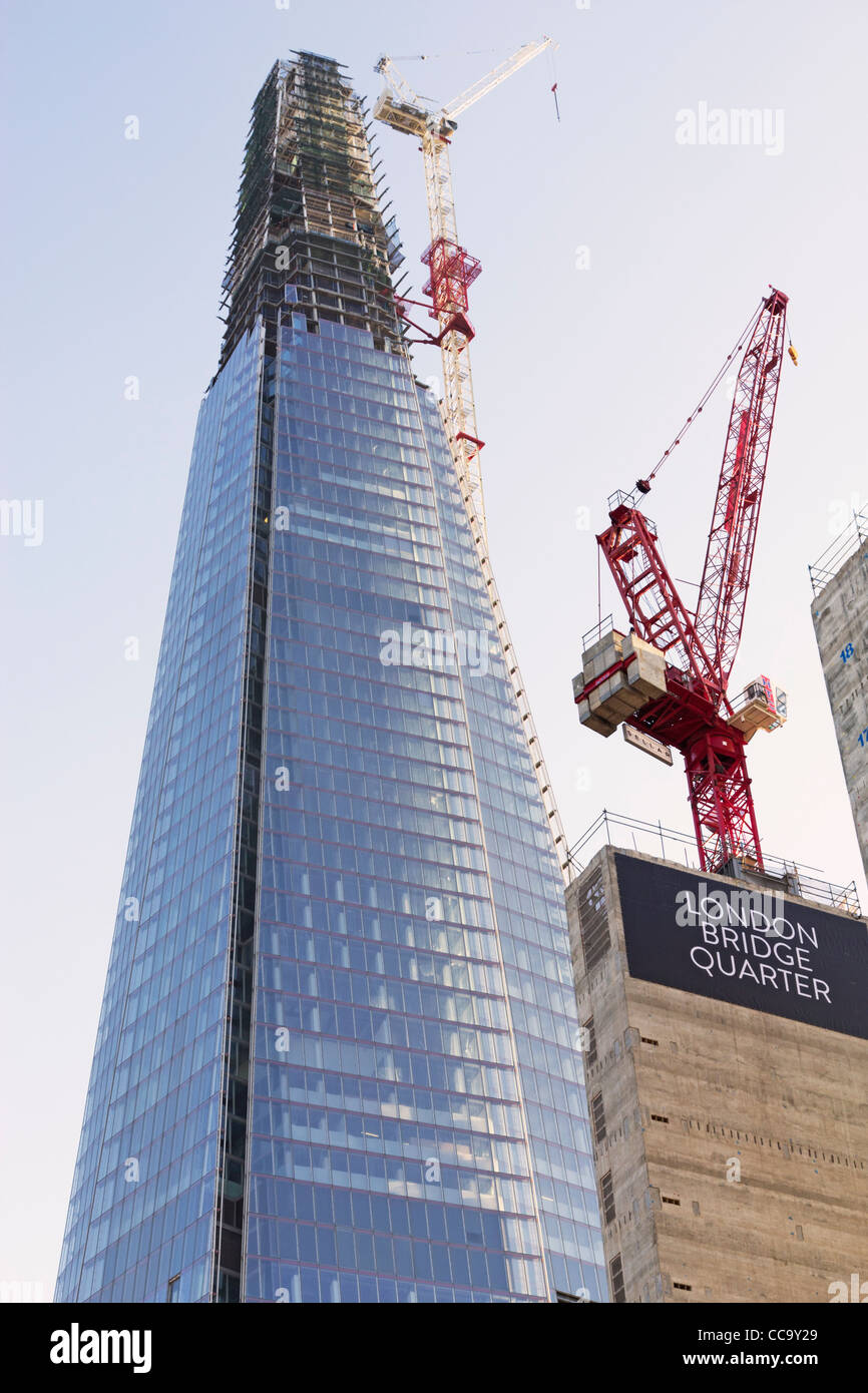 The Shard Skyscraper Construction - Southwark - London Stock Photo - Alamy