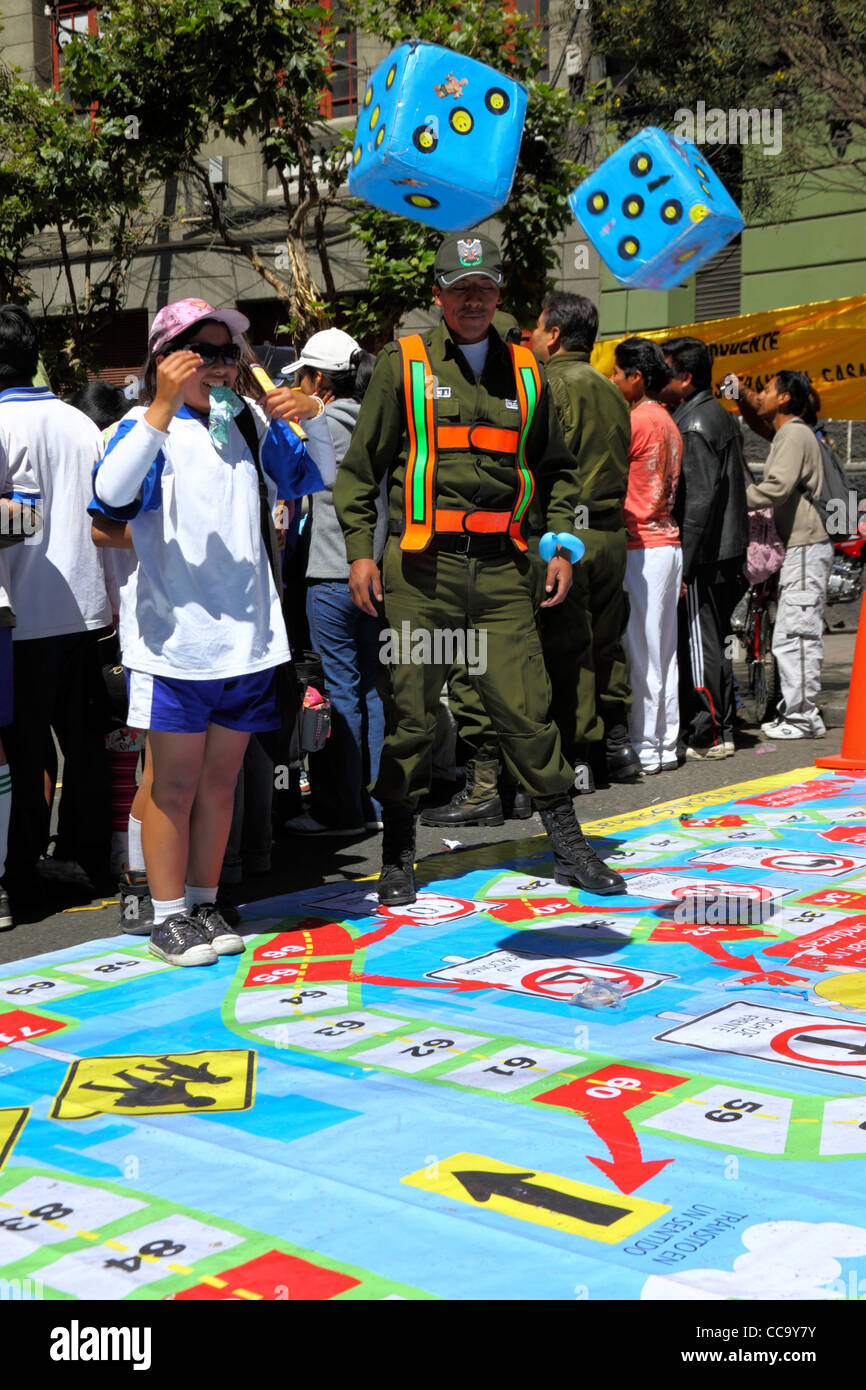 Transport police organise a giant street board game to teach children ...