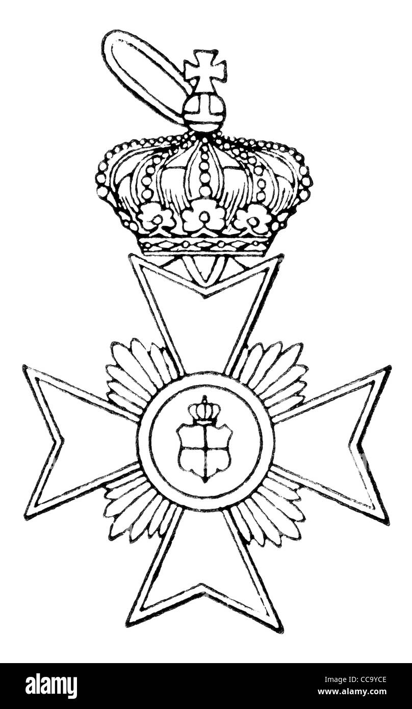 Cross of Honour (Principality of Reuss Younger Line, 1869 Stock Photo ...