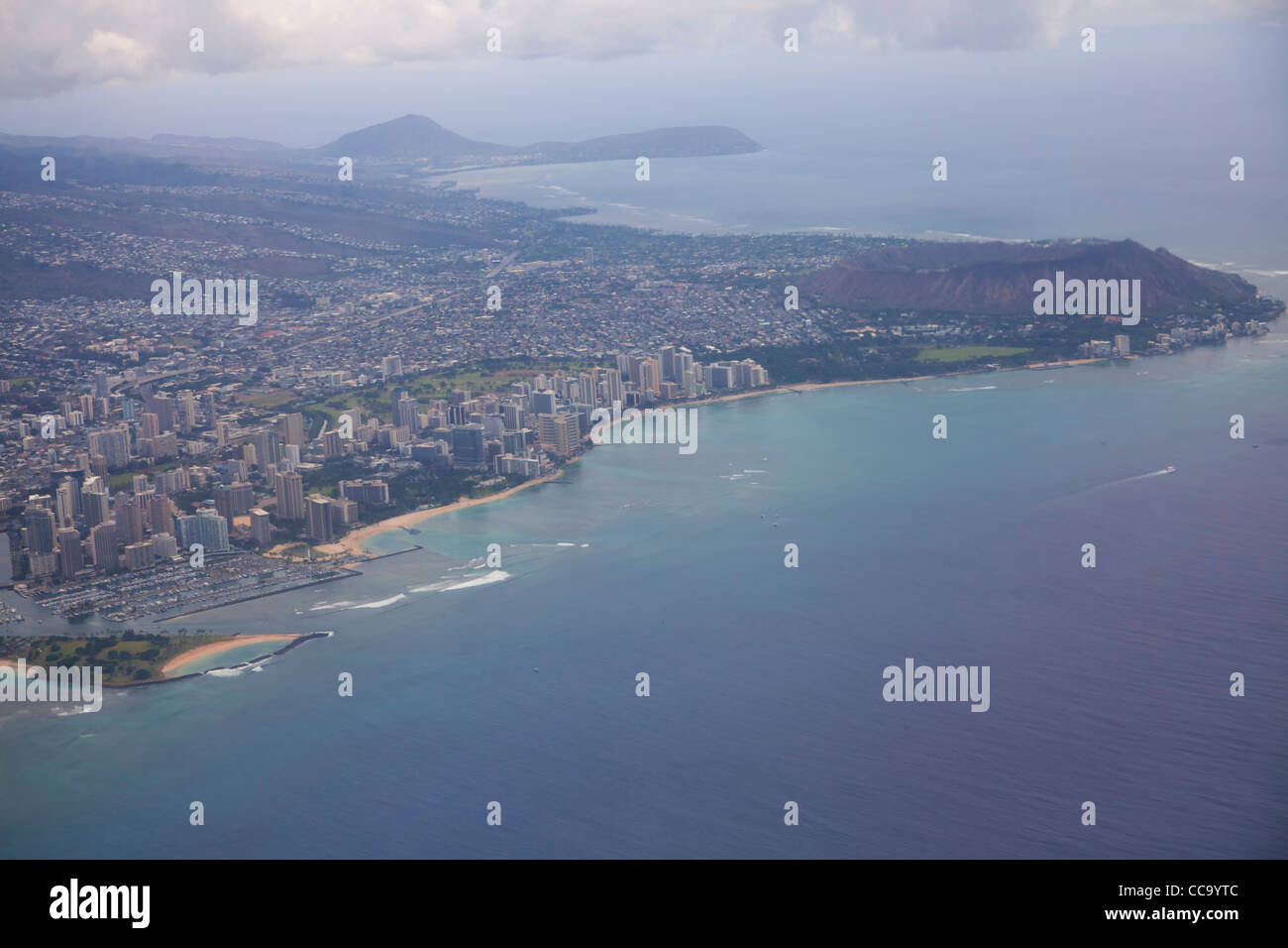 Hawaii islands aerial view hi-res stock photography and images - Alamy