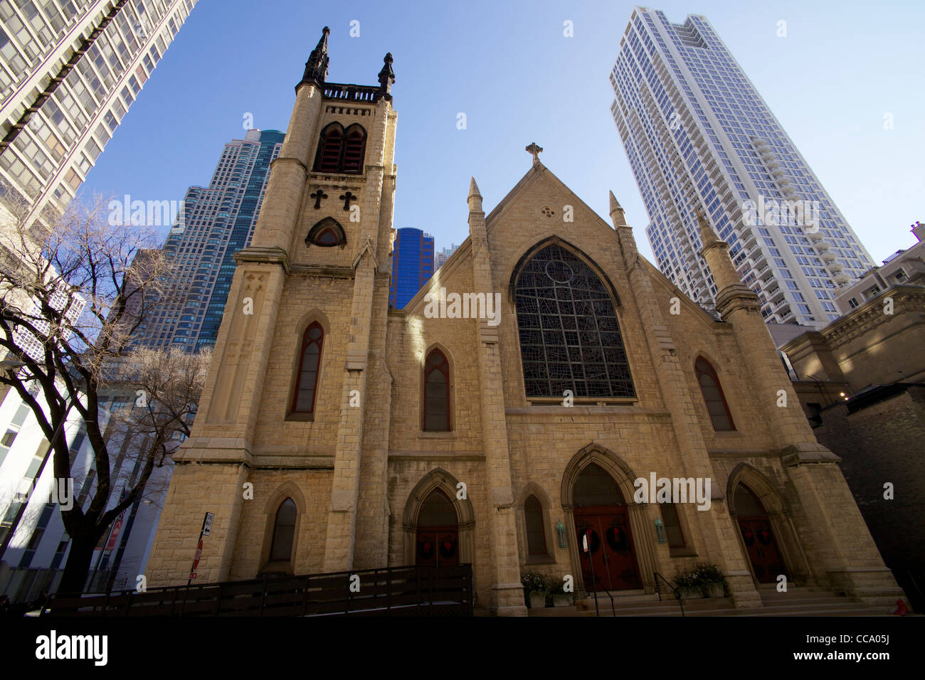 St. James Cathedral Chicago Illinois Stock Photo - Alamy