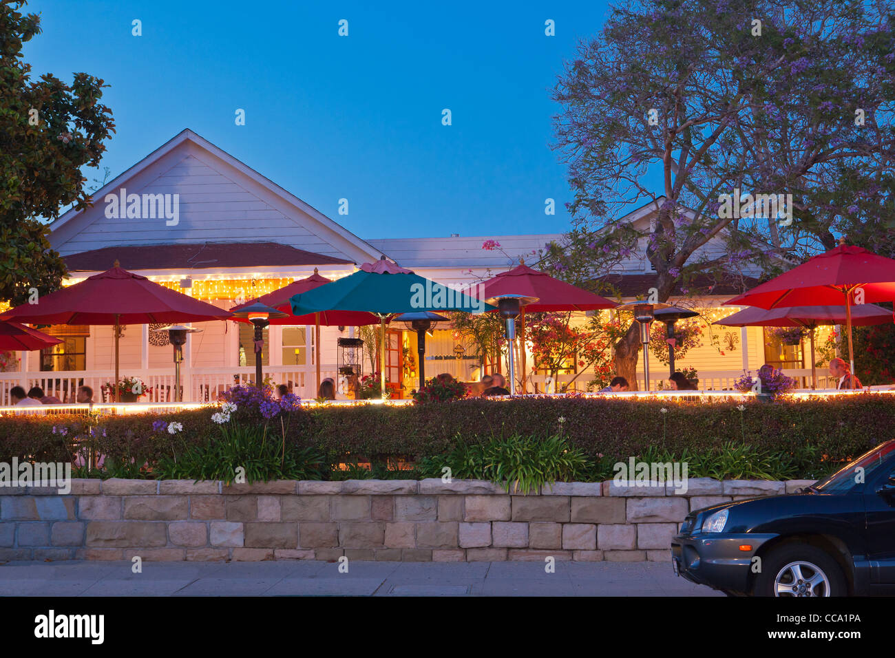 front patio view, Playa Azul Cafe, Santa Barbara, California, United ...