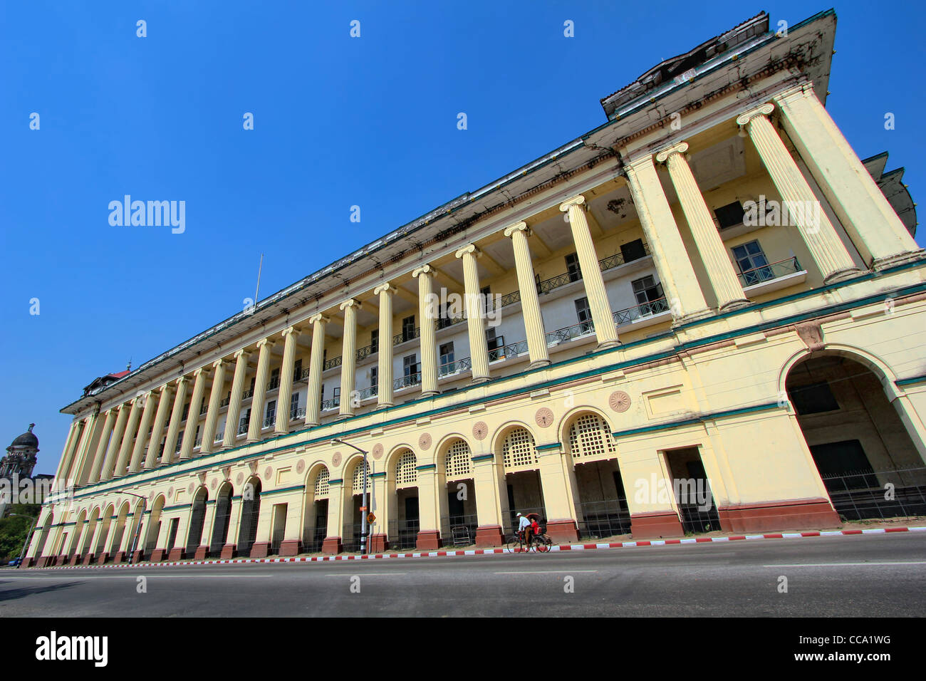 Yangon 'New' Law Courts Building, Strand Road | Myanmar Stock Photo - Alamy