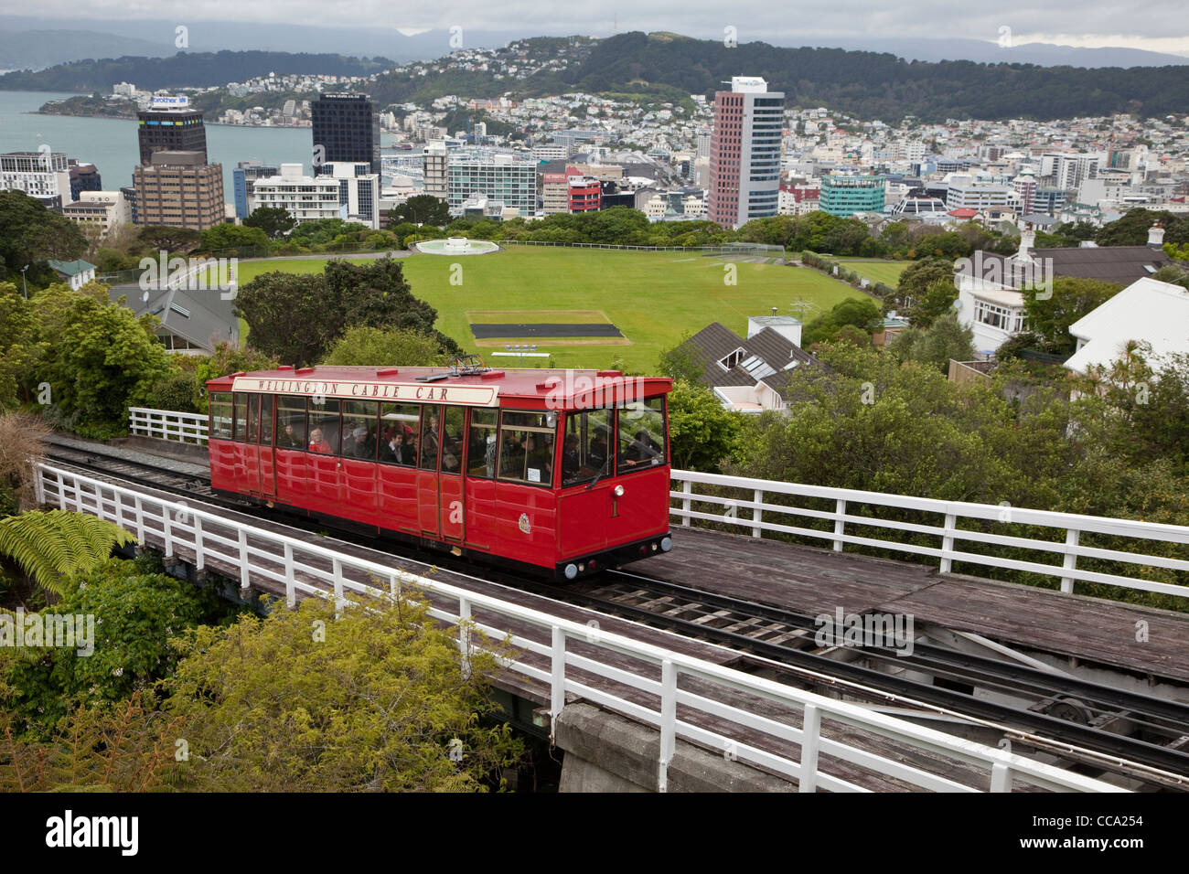 Wellington, New Zealand. Cable car, built in 1902, to link new housing ...