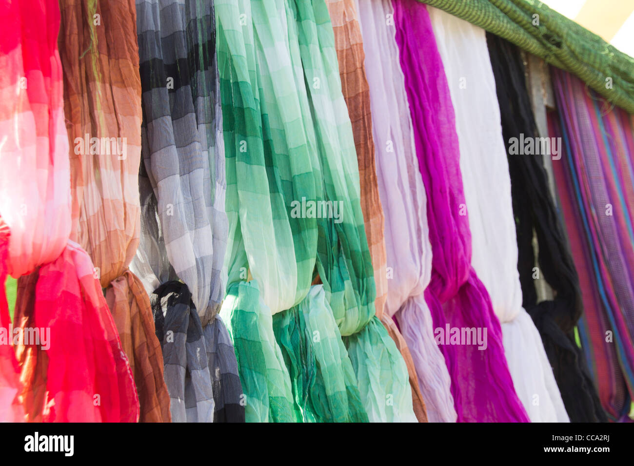 colorful silk scarves Stock Photo - Alamy
