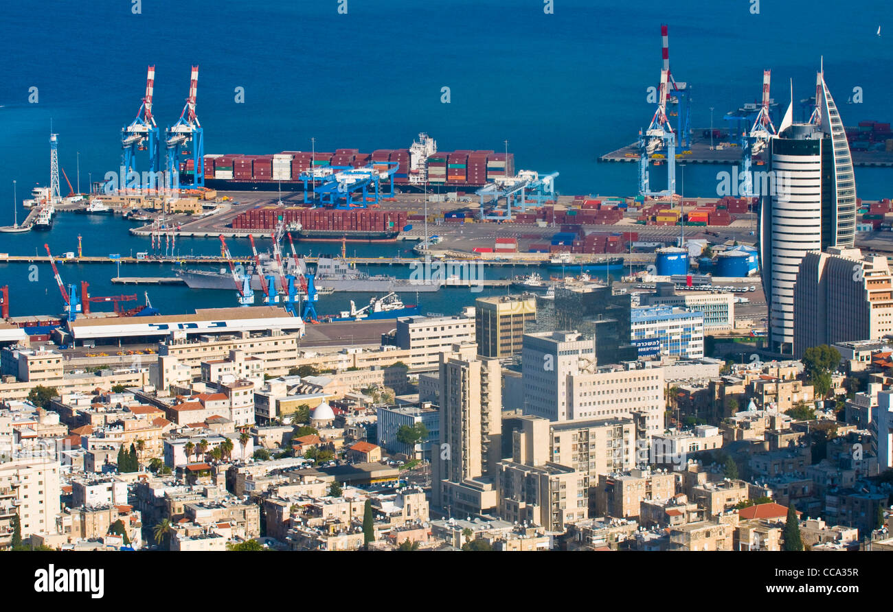 Haifa port hi-res stock photography and images - Alamy