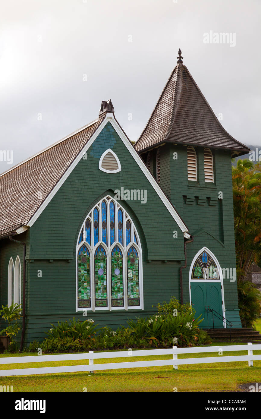 The Waioli Hulia Church, Hanalei, Kauai, Hawaii Stock Photo - Alamy