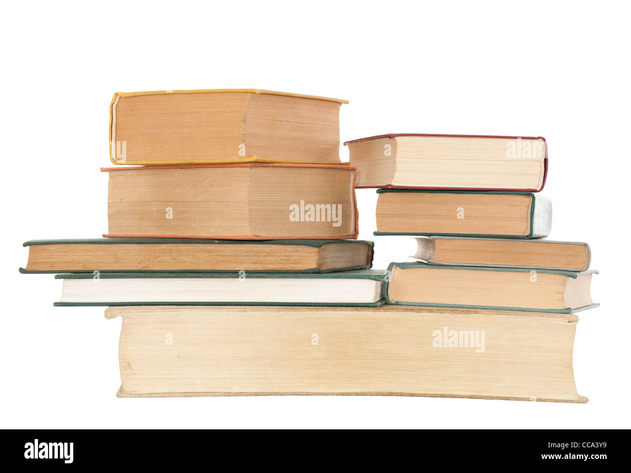 heap of little books on white background Stock Photo - Alamy