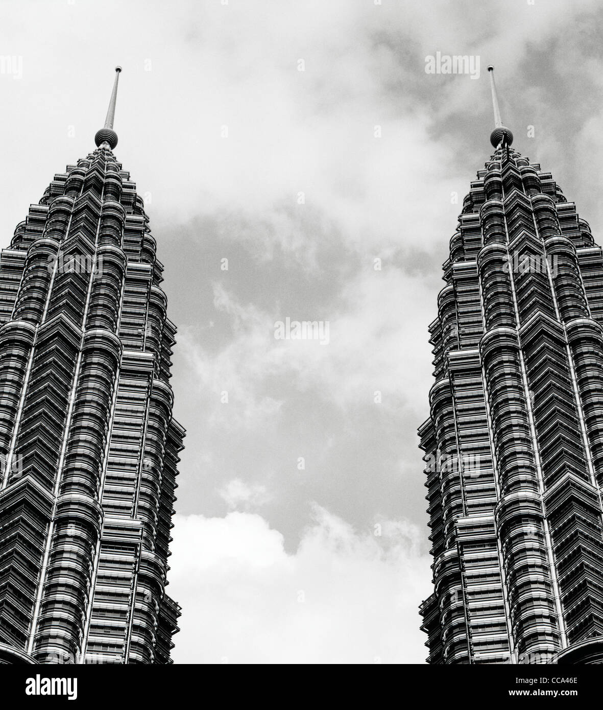 Modern Architecture. The Petronas Twin Towers in Kuala Lumpur in ...