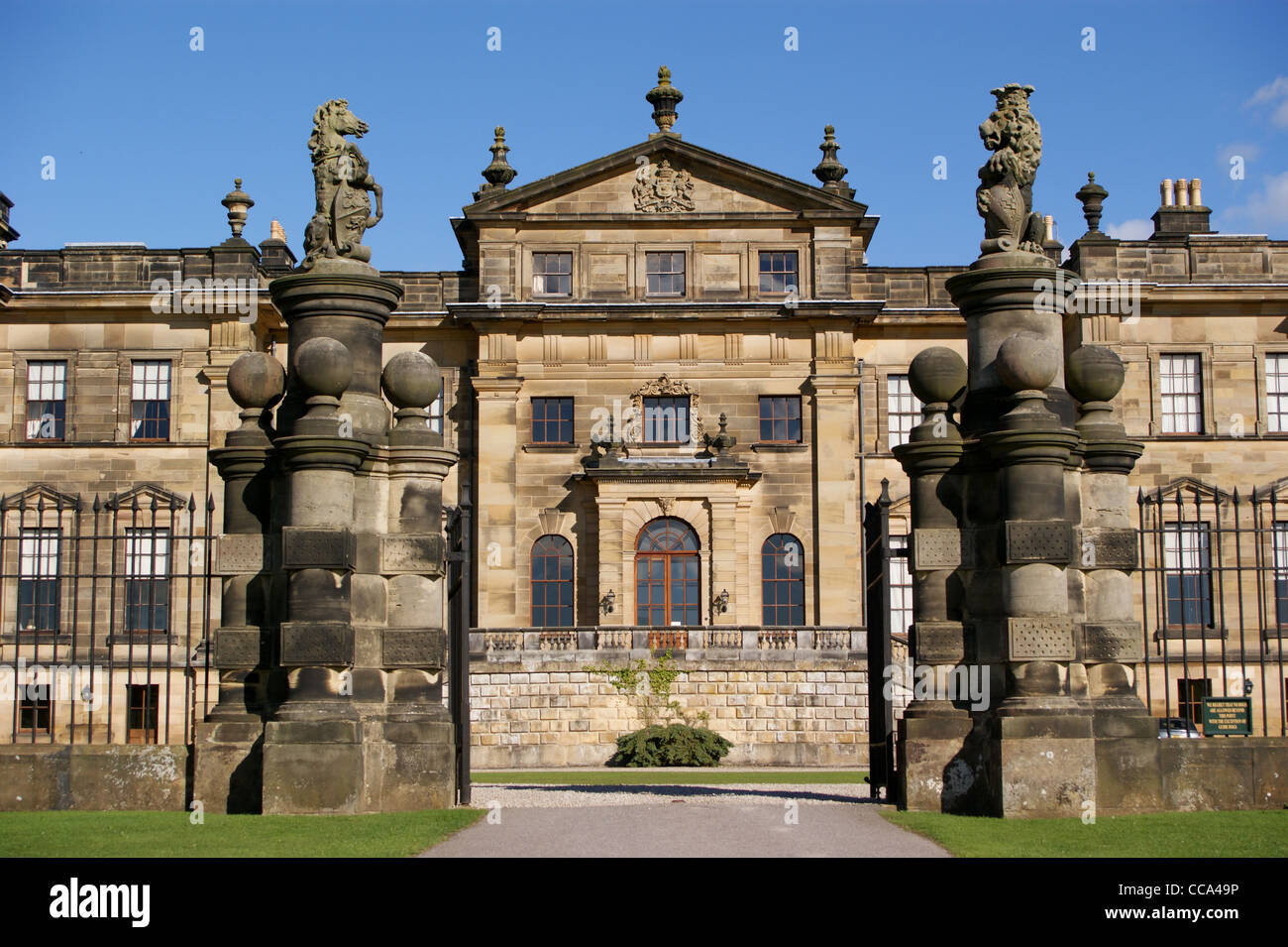 Duncombe Park, seat of Baron Feversham, by William Wakefield and ...