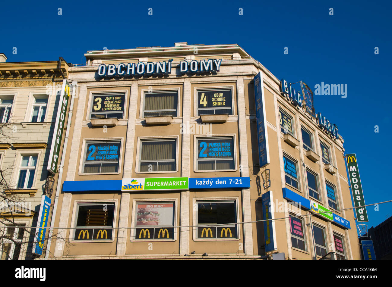 Obchodni Domy housing Bila Labut shopping centre Vaclavske namesti the ...