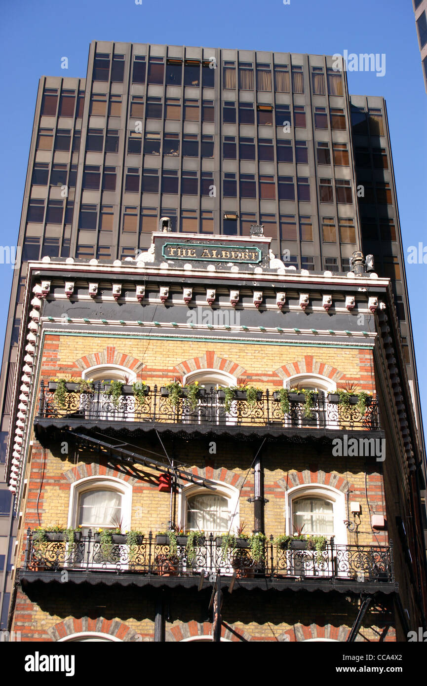 'The Albert', Victorian pub, Victoria Street, London, with a modern ...
