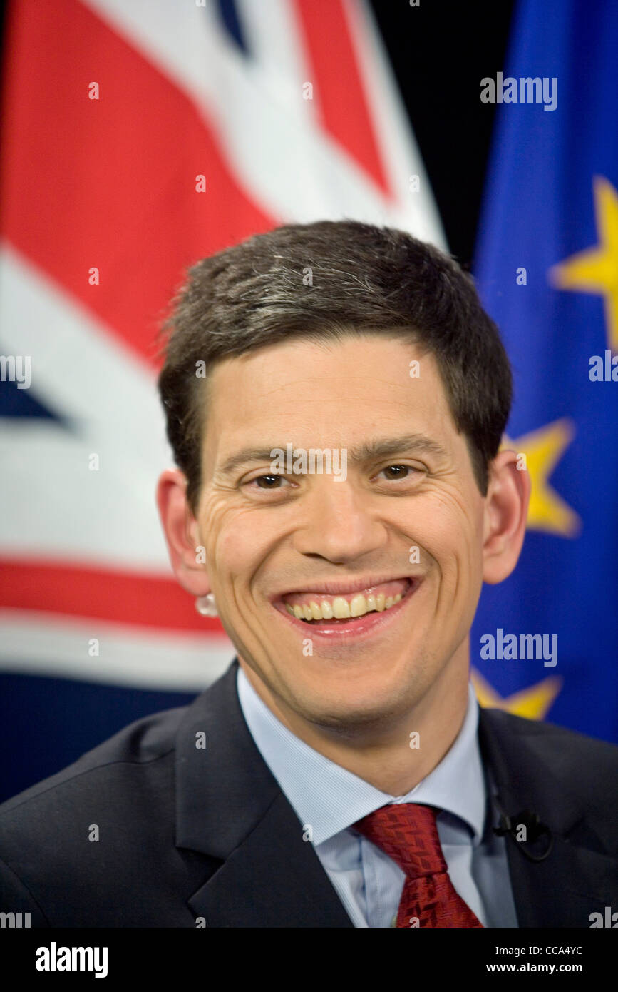 David Miliband, former Foreign Secretary and MP for South Shields at a ...