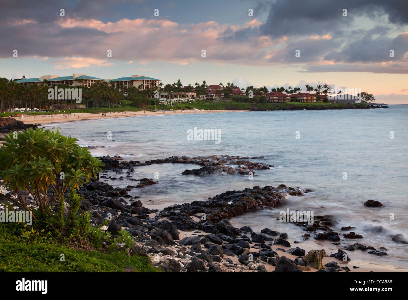 Grand Wailea and Wailea Beach, Wailea, Maui, Hawaii Stock Photo - Alamy