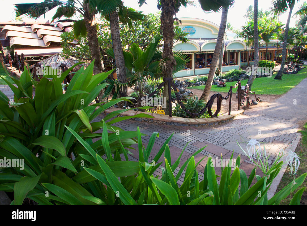 Mama's Fish House, Kuau Cove, Maui, Hawaii Stock Photo - Alamy