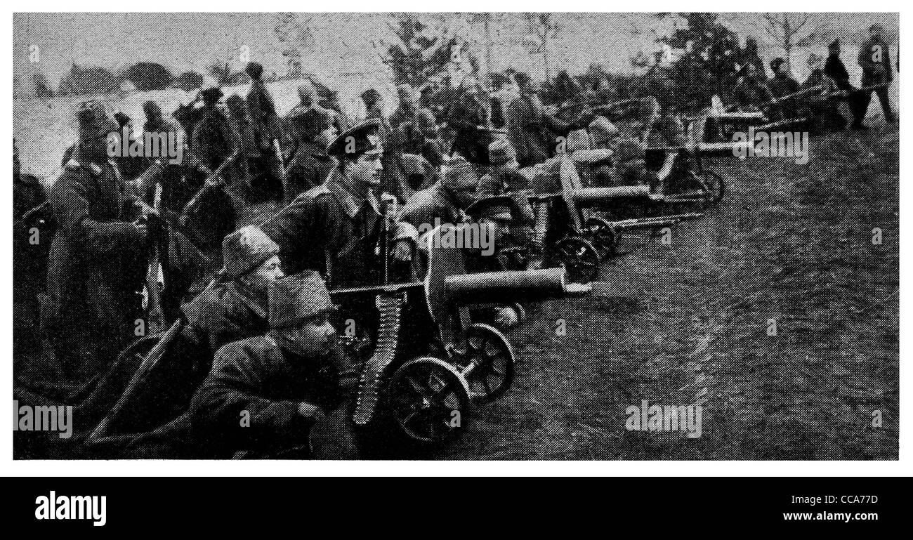 Russian machine gun section Bessarabia Eastern Front ammunition officer ...