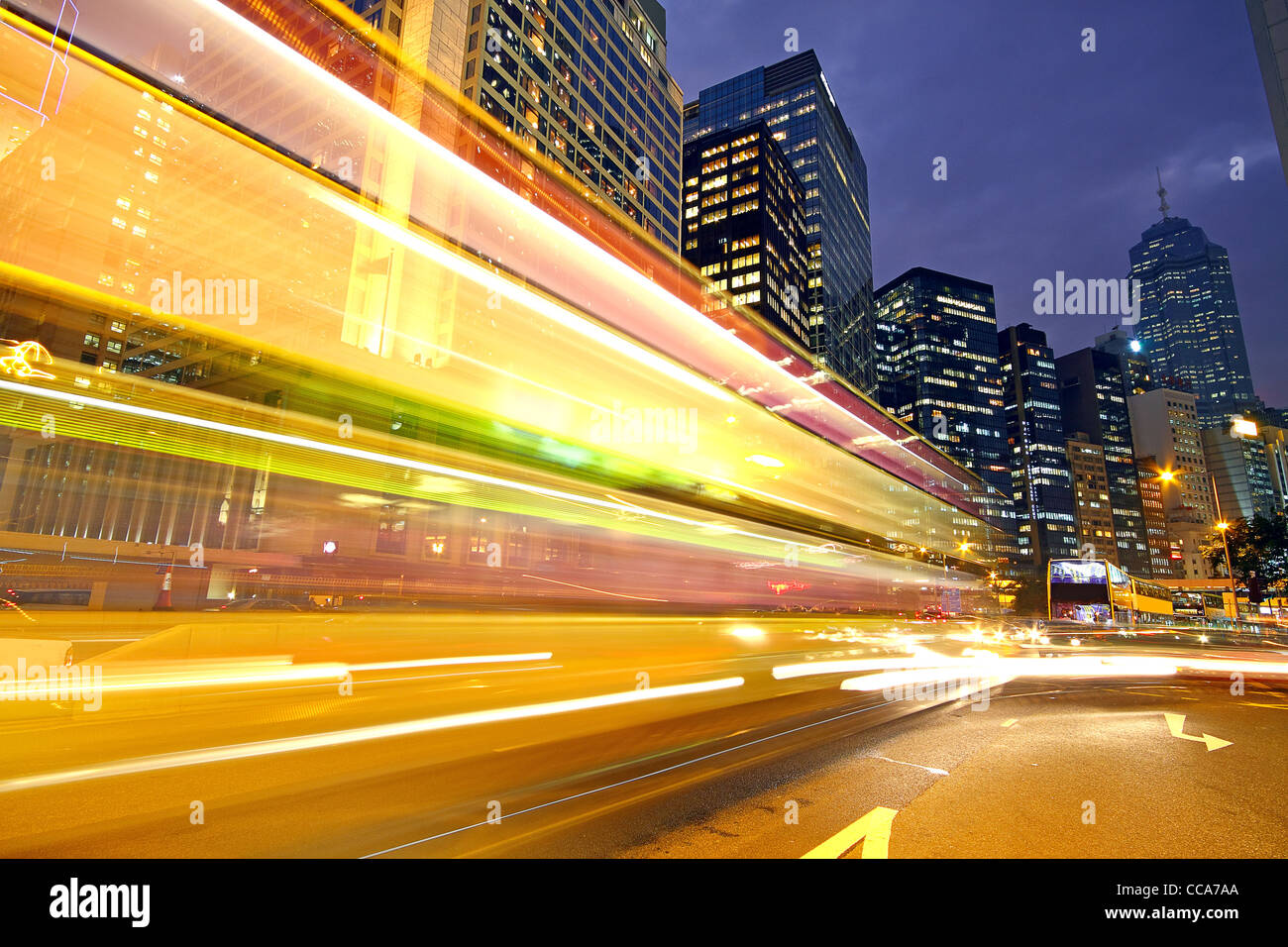 Road and traffic in downtown area Stock Photo - Alamy