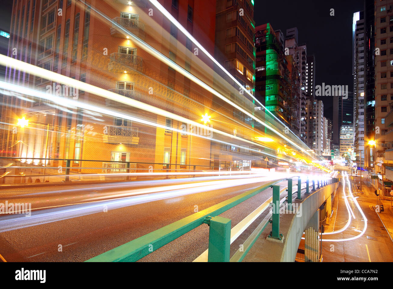 Traffic speed at night Stock Photo - Alamy