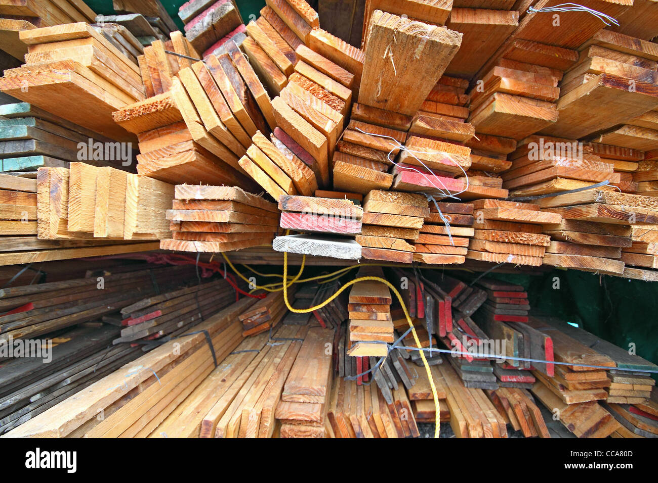 Stack of wooden boards Stock Photo - Alamy