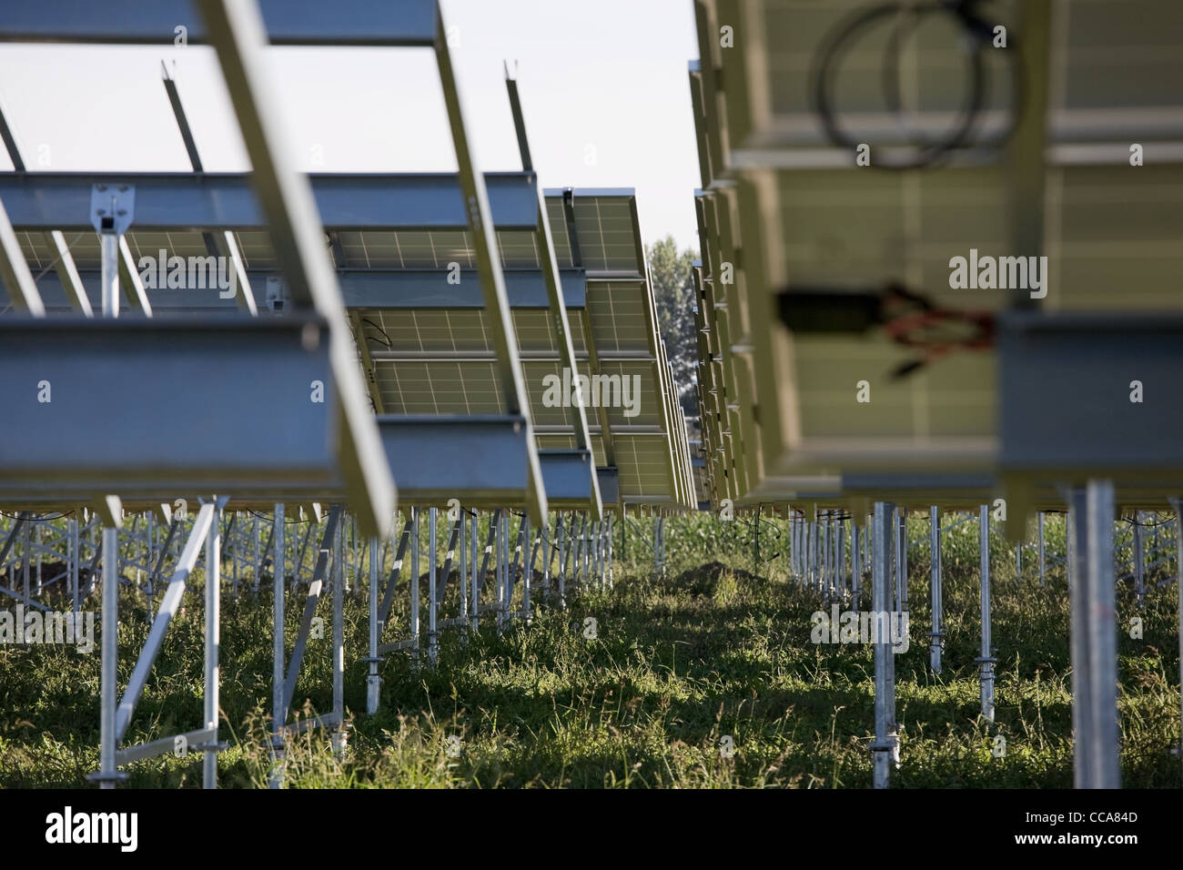 Building up solar power plant Stock Photo - Alamy