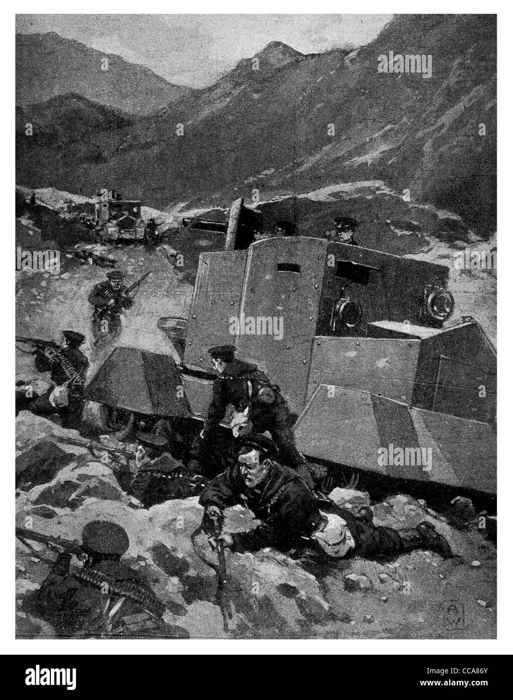 1916 British Naval expedition Lake Tanganyika armored cars tank plating ...