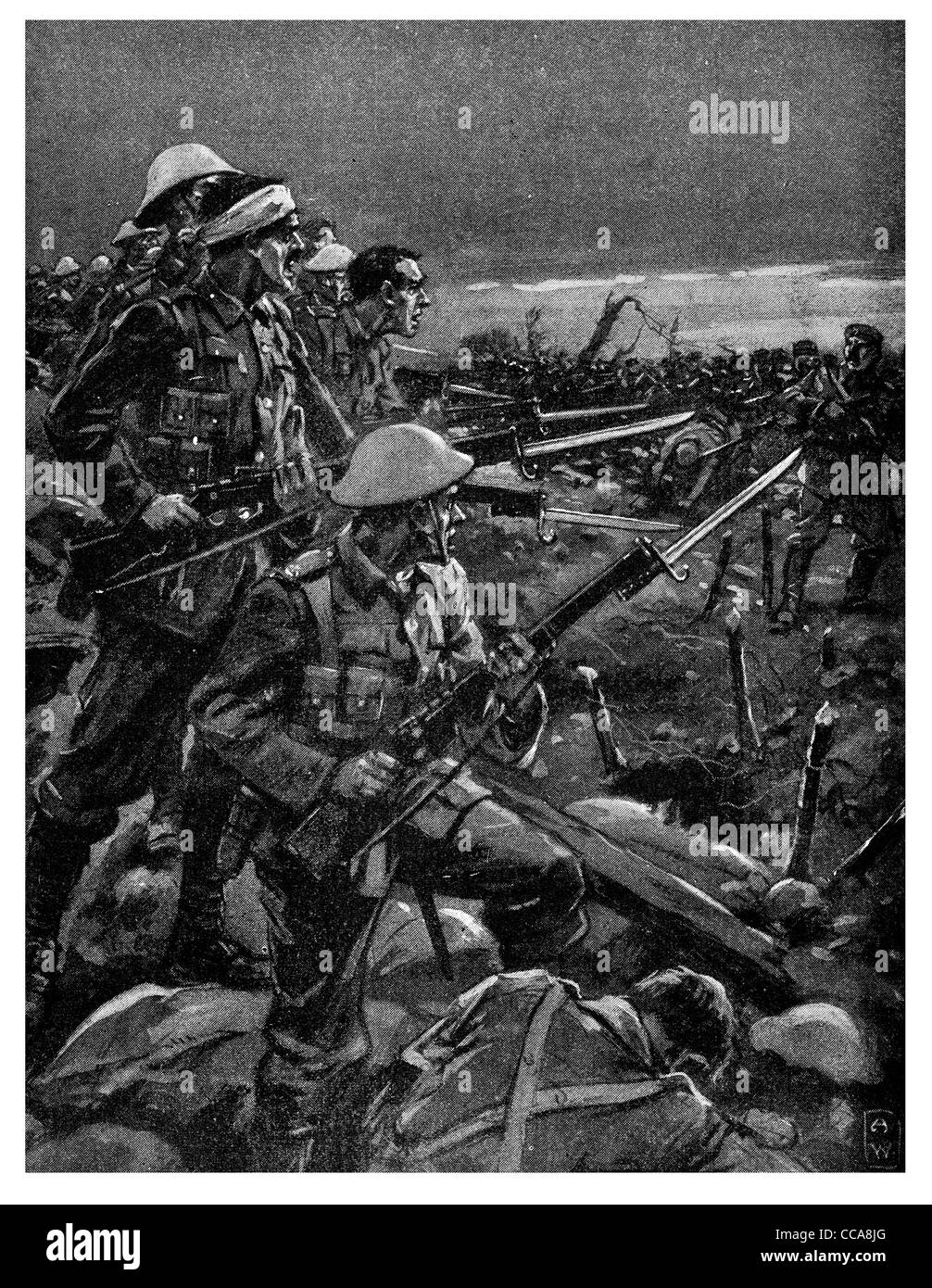 World War One Bayonet Charge Stock Photos & World War One Bayonet ...