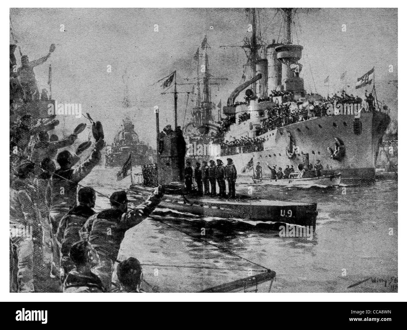 Vintage photo of imperial german navy Black and White Stock Photos ...