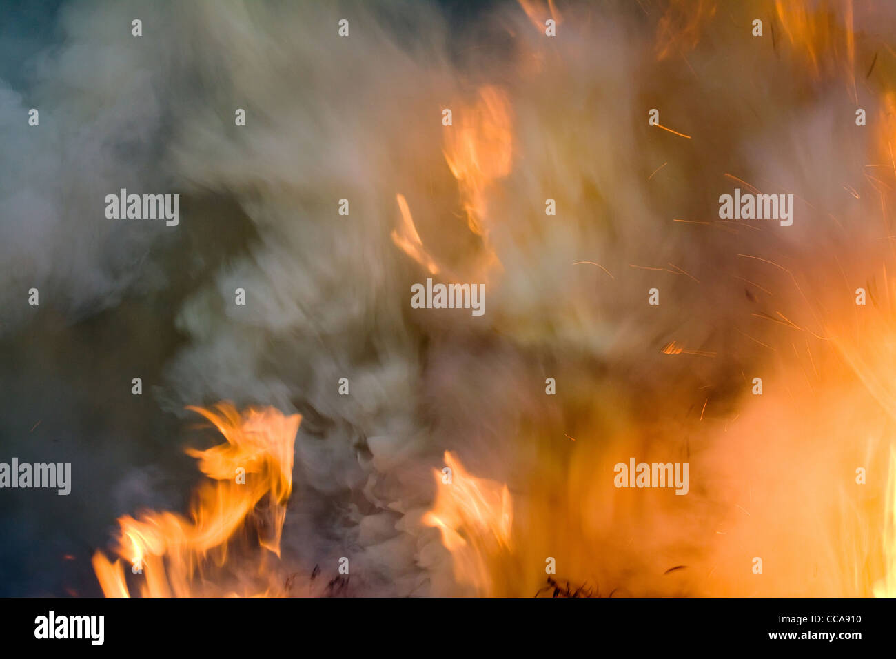 Fire in detail Stock Photo - Alamy