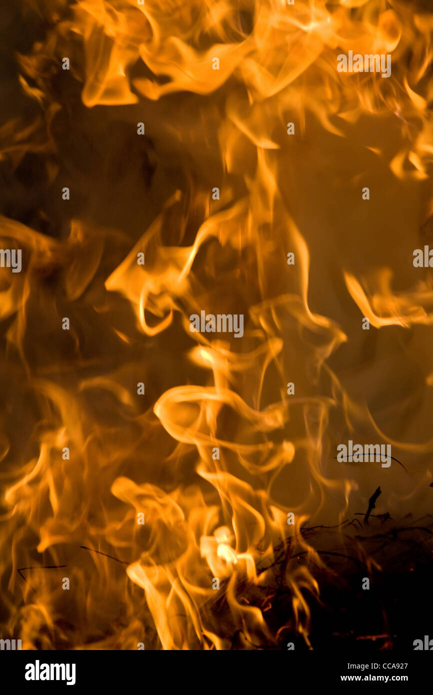 Fire in detail Stock Photo - Alamy