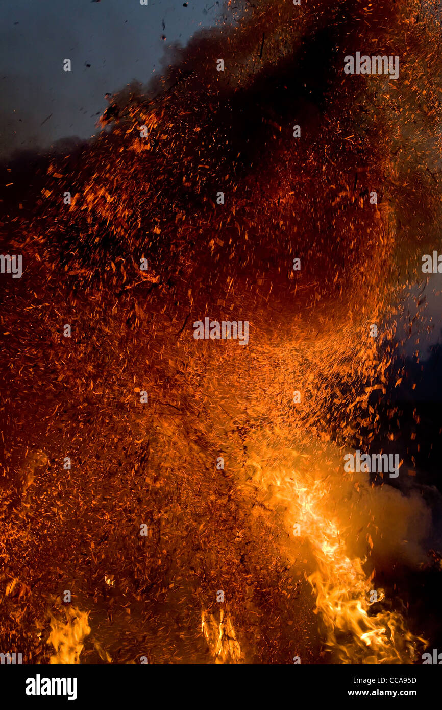 Fire in detail Stock Photo - Alamy