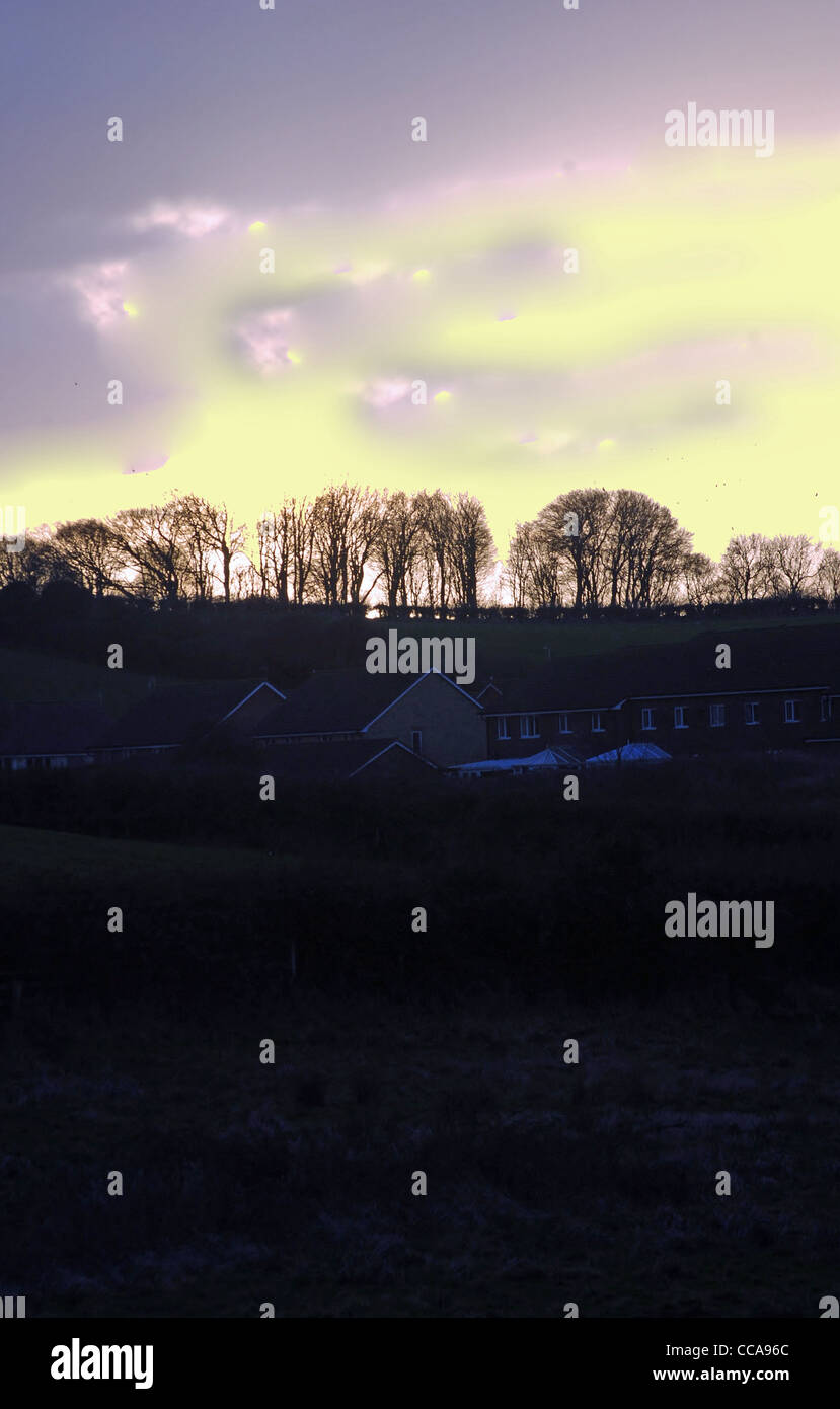 Night time over Weymouth Stock Photo - Alamy