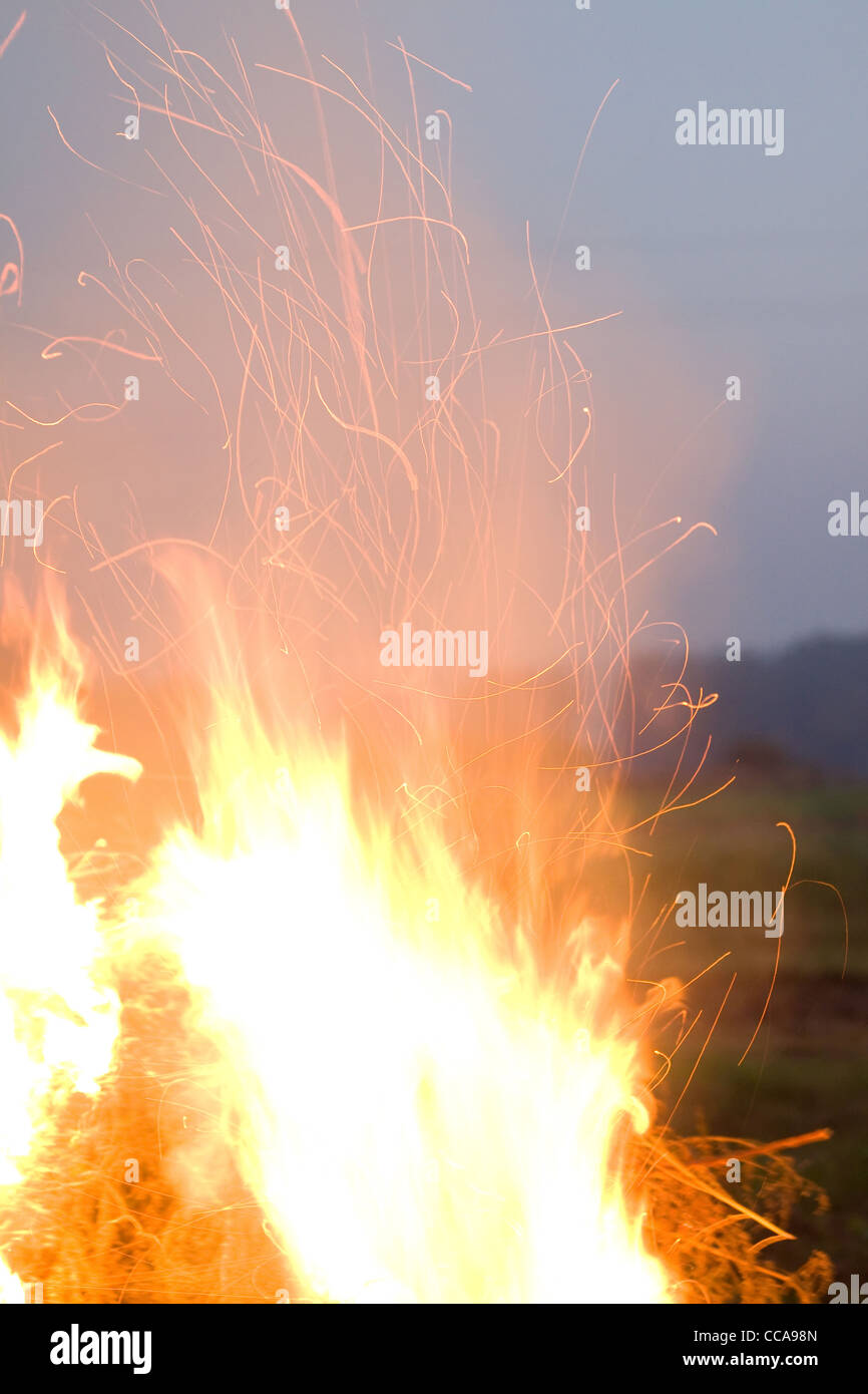 Fire in detail Stock Photo - Alamy