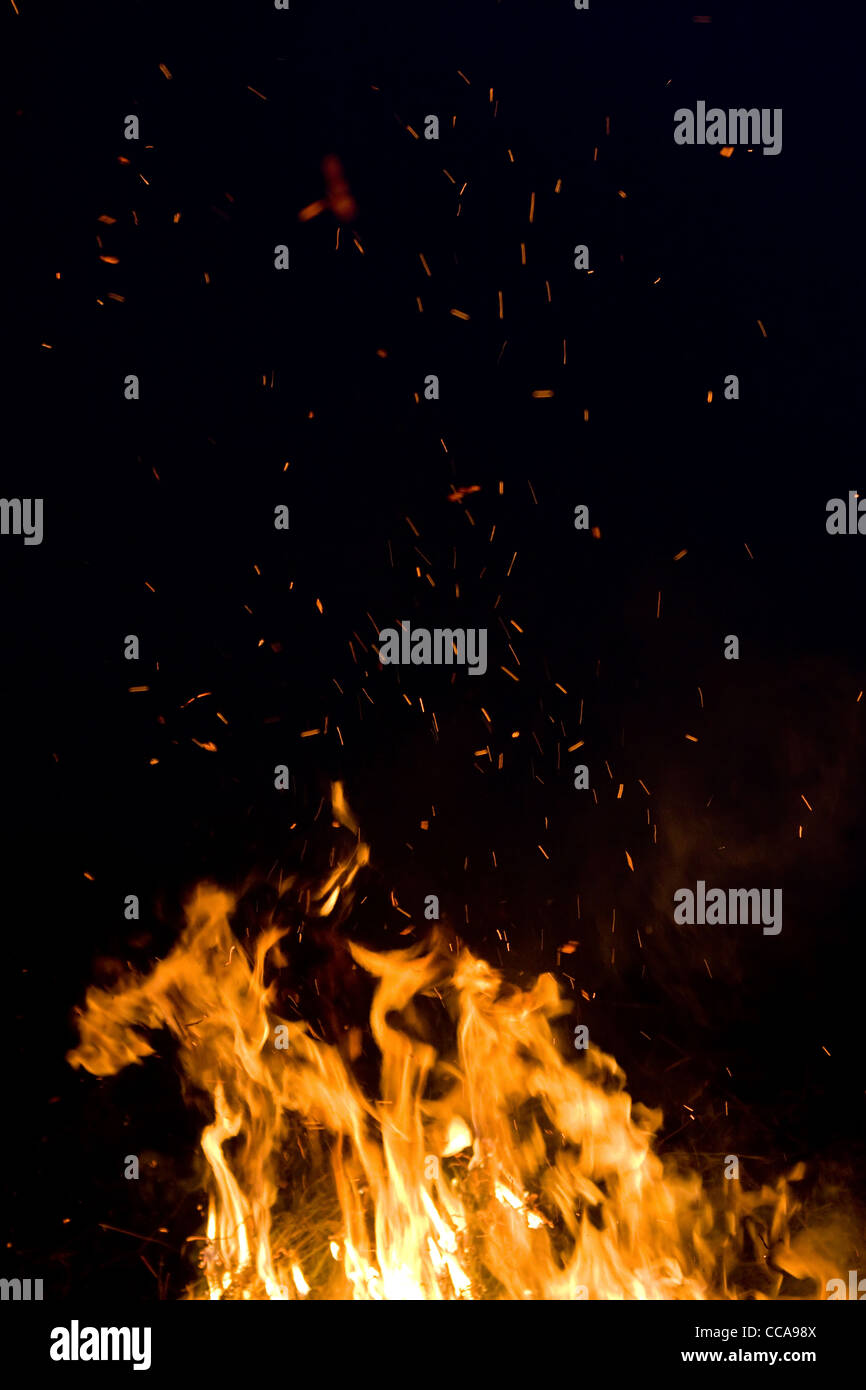 Fire in detail Stock Photo - Alamy