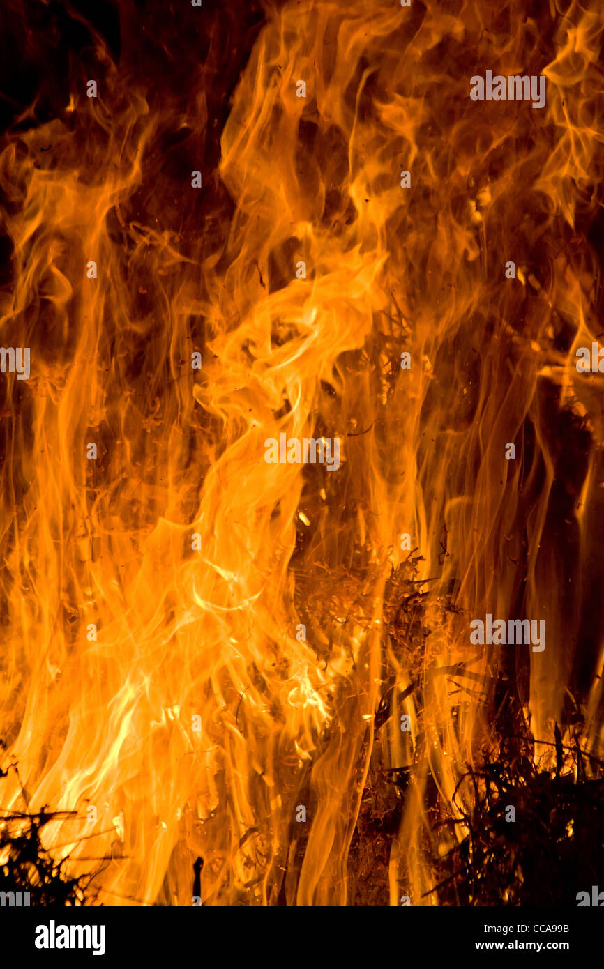Fire in detail Stock Photo - Alamy