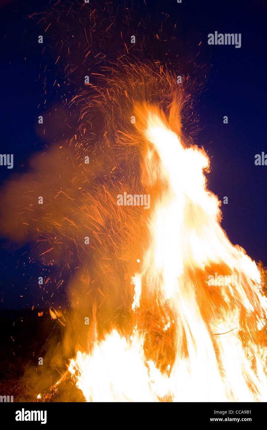 Fire in detail Stock Photo - Alamy