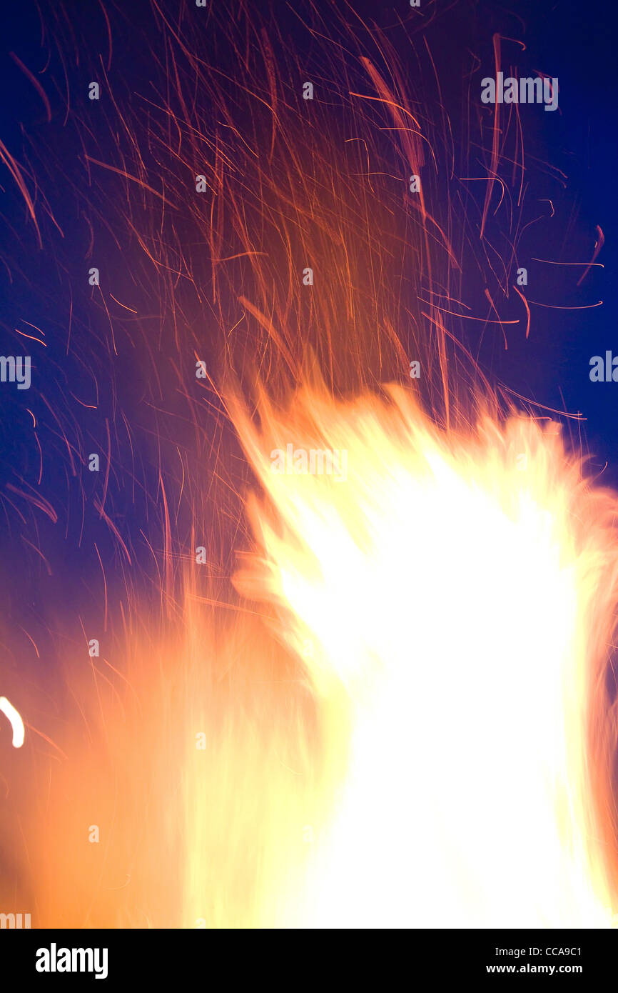 Fire in detail Stock Photo - Alamy