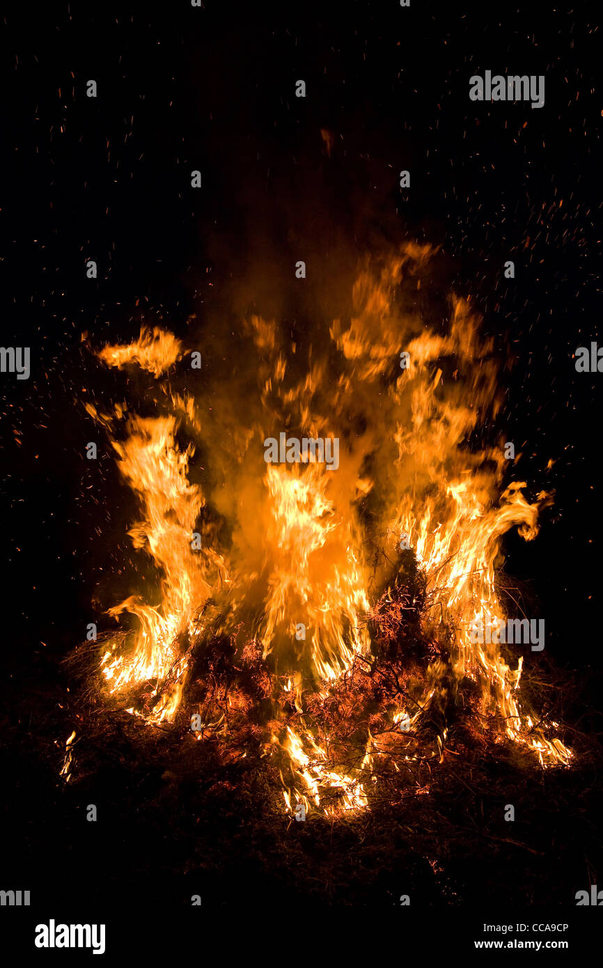 Fire in detail Stock Photo - Alamy