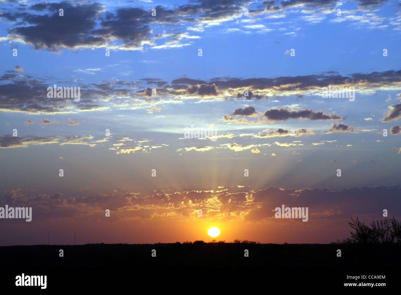Sunrise in the Outback Stock Photo - Alamy