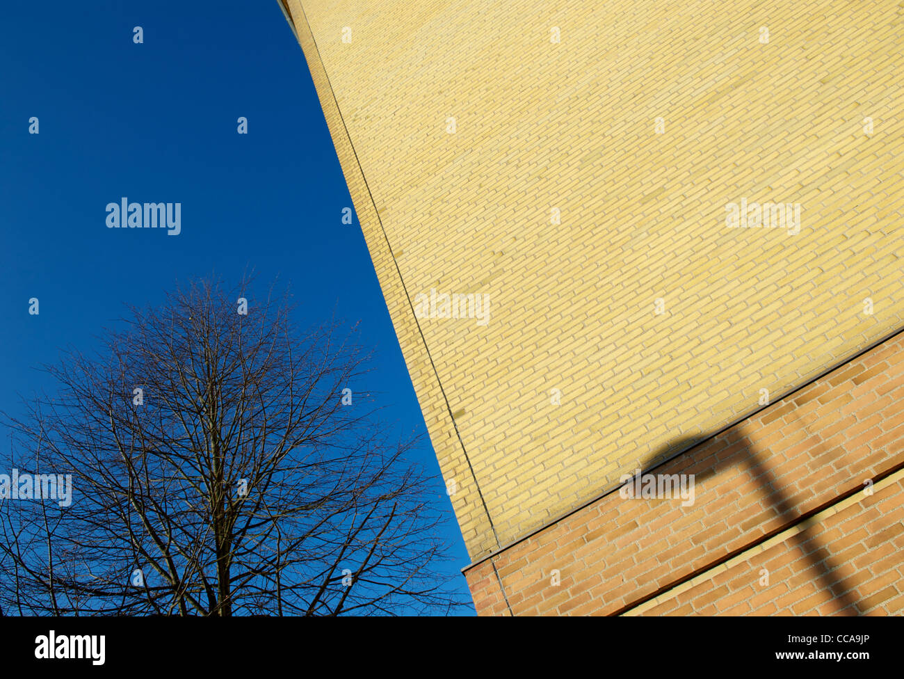 LAMP SHADOW ON BRICK WALL Stock Photo - Alamy