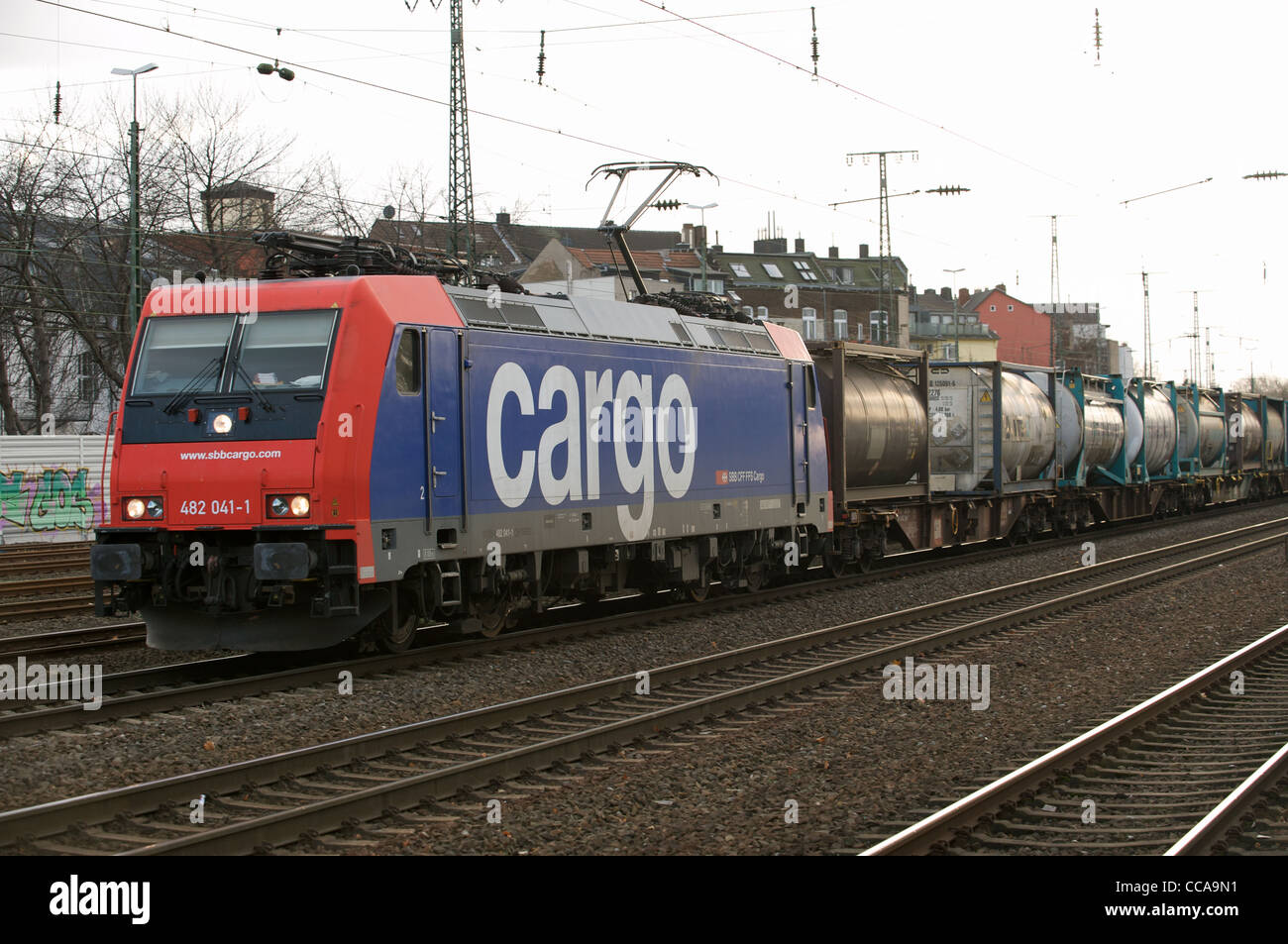 SBB Cargo train, Cologne, Germany Stock Photo - Alamy