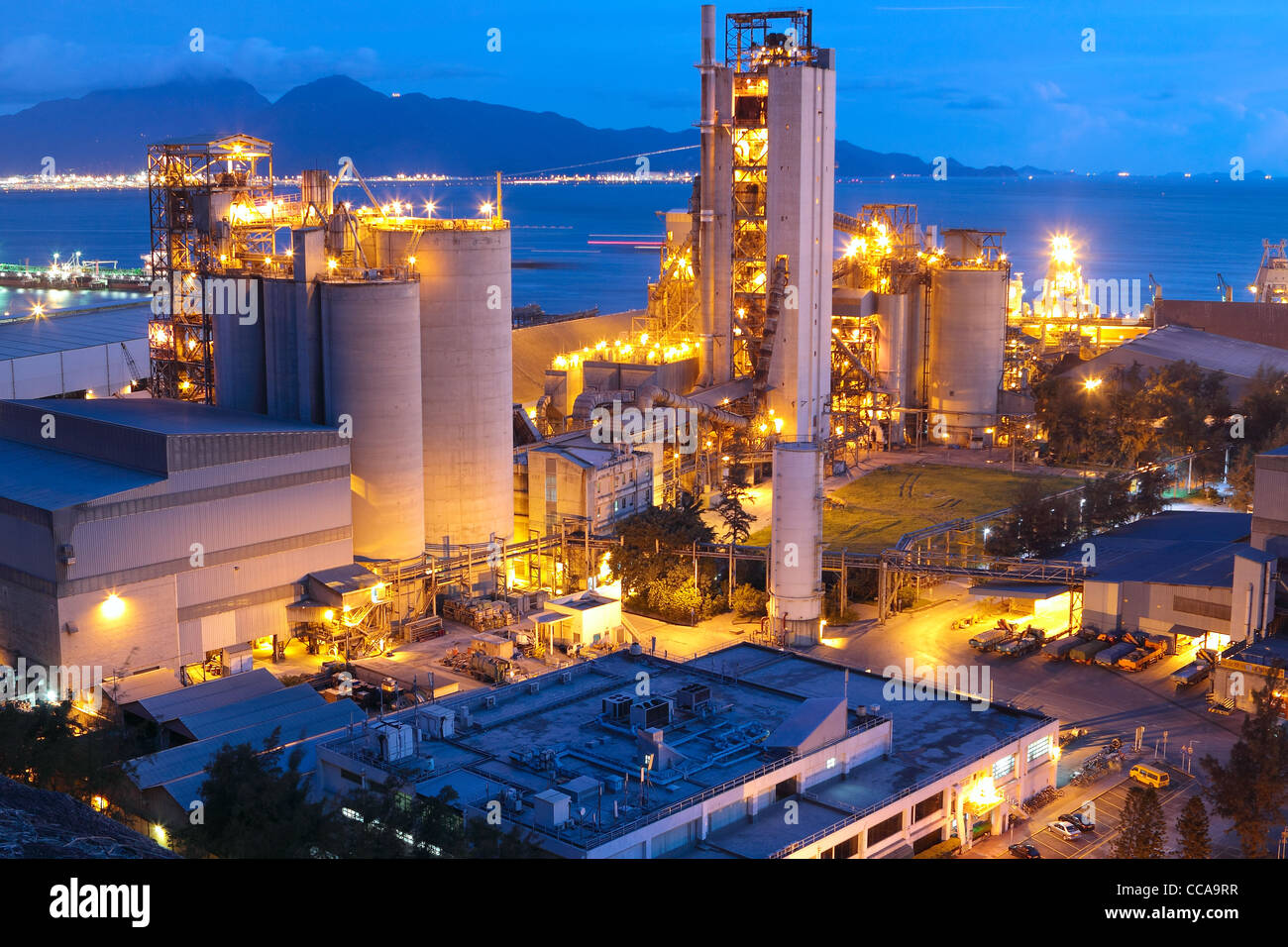 Cement Plant,Concrete or cement factory, heavy industry or construction ...