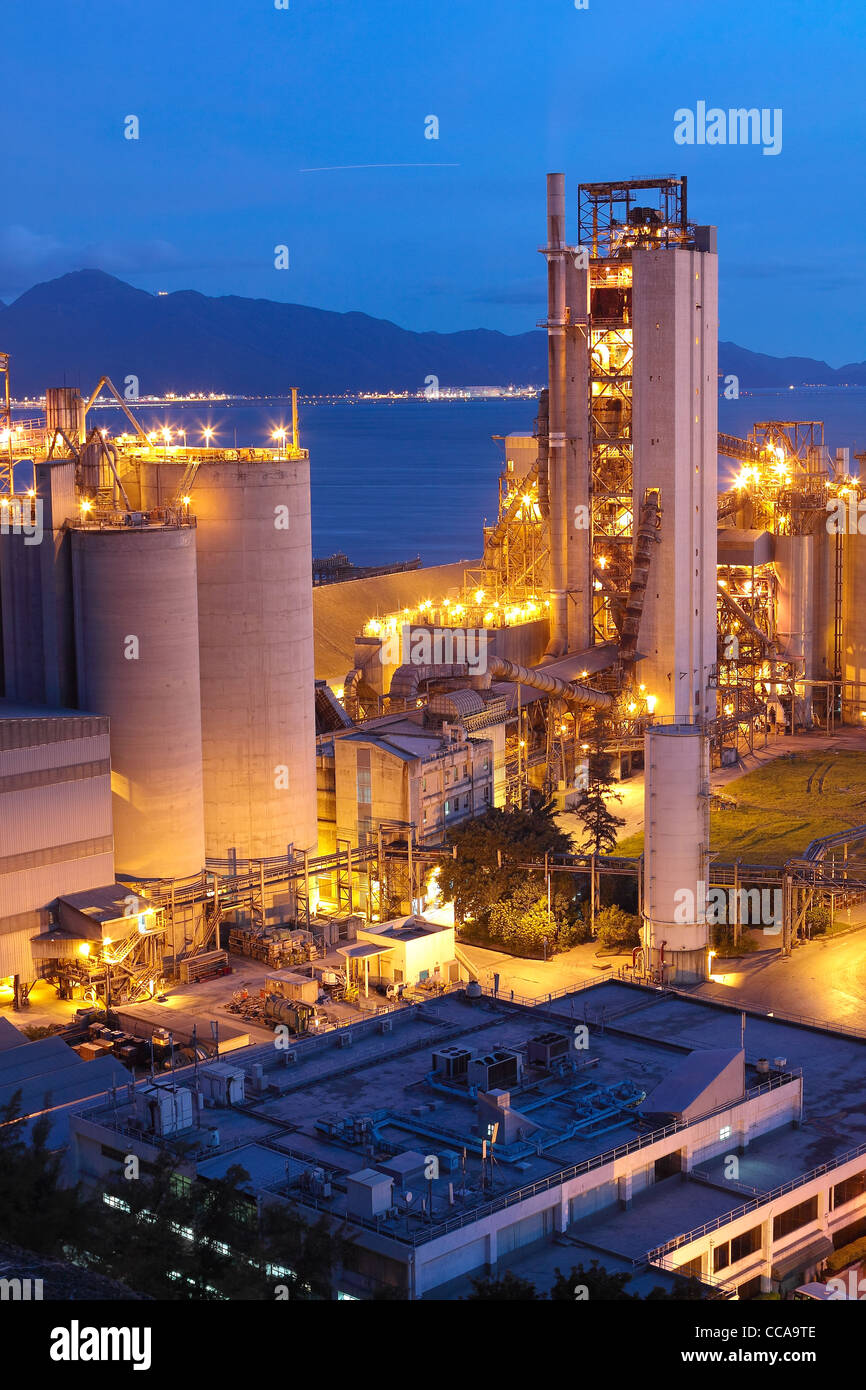 Cement Plant,Concrete or cement factory, heavy industry or construction ...