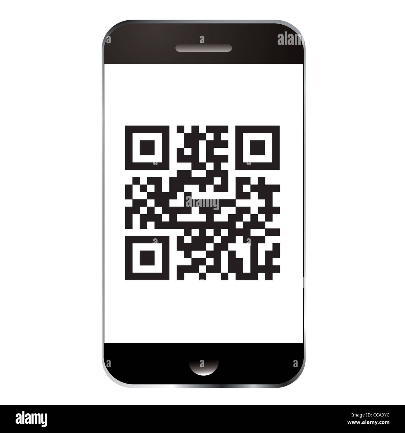 Qr code for scanning with smart mobile or cell phone Stock Photo - Alamy