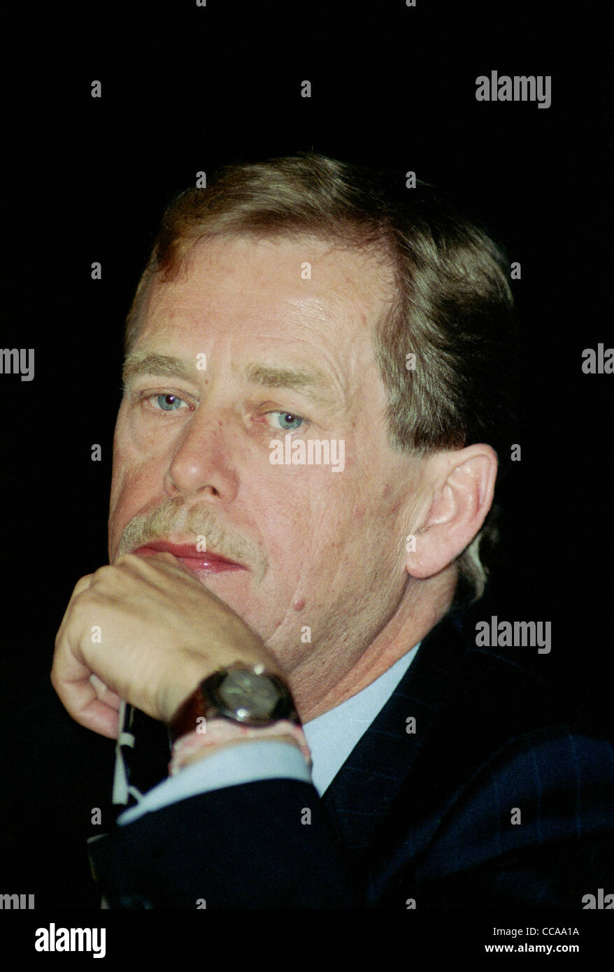 VACLAV HAVEL PRESIDENT OF CZECHOSLAVAKIA 31 May 1992 Stock Photo - Alamy