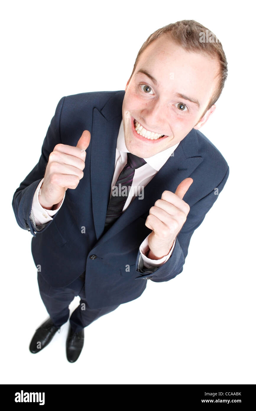 Happy business man Stock Photo - Alamy