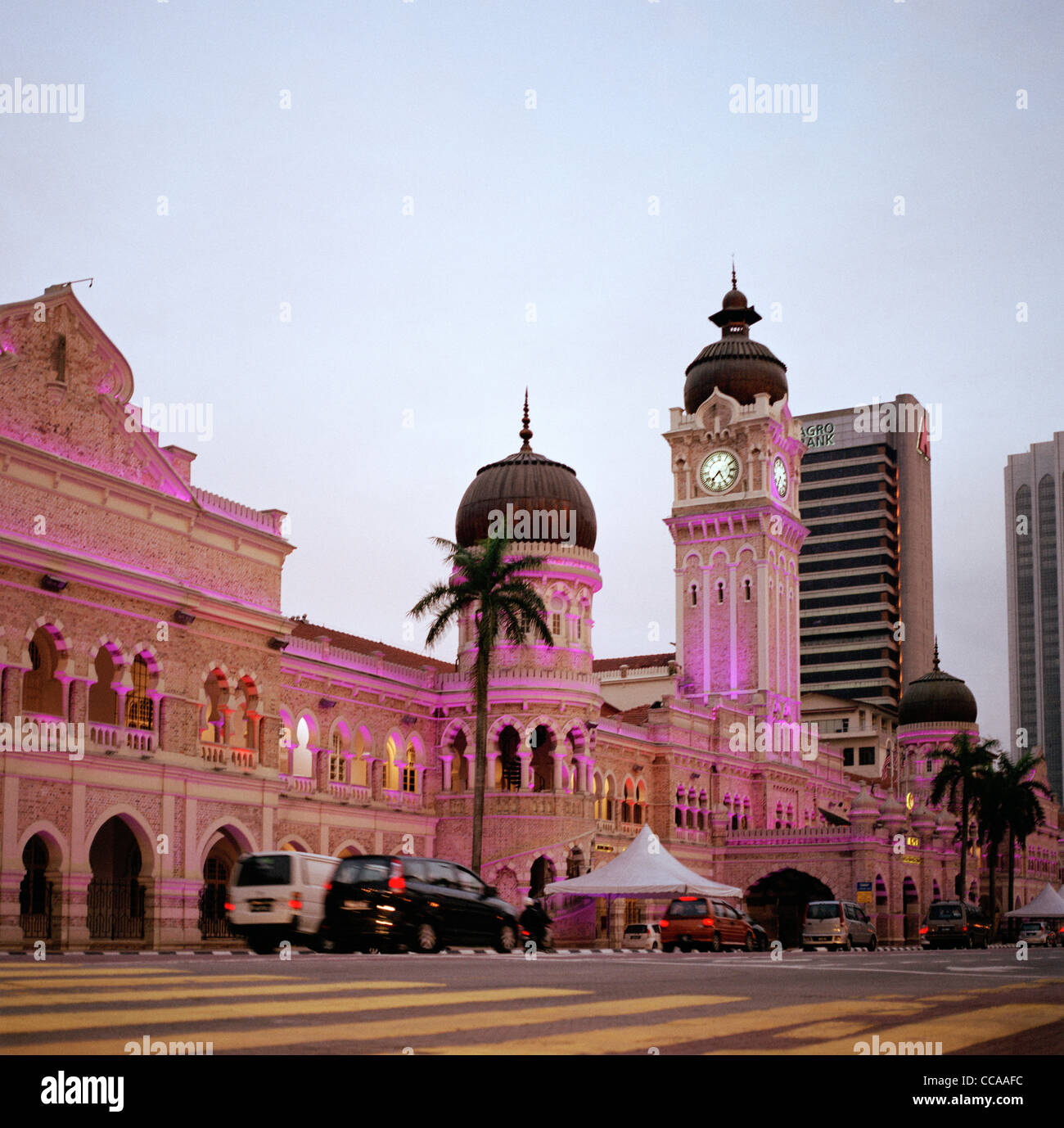 Sultan Abdul Samad Building and skyline in Kuala Lumpur in Malaysia in ...