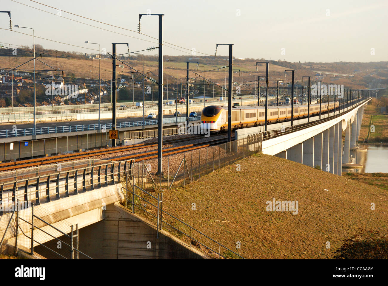 River bridge eurostar high speed hi-res stock photography and images ...