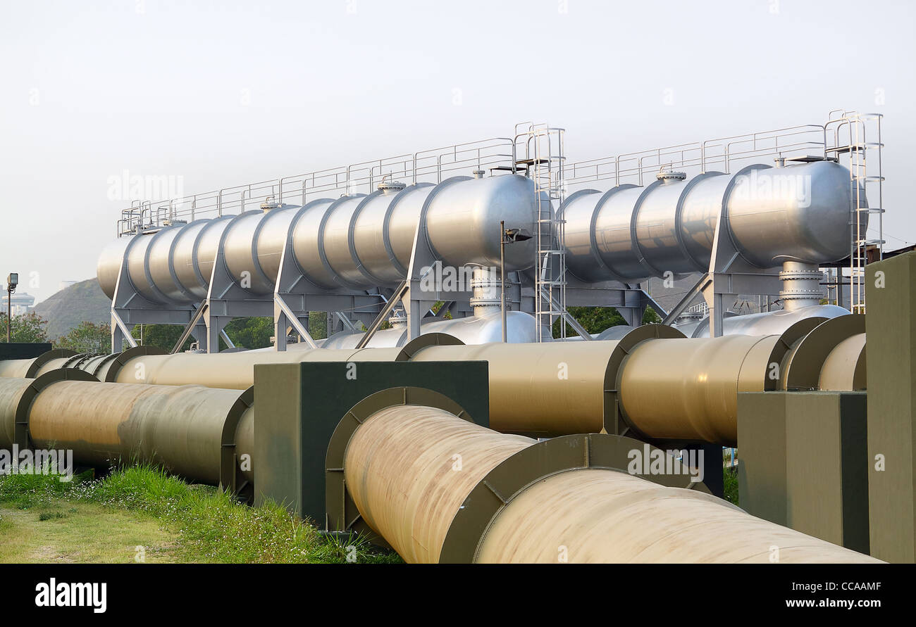 Oil and Gas Industry at outdoor at day Stock Photo - Alamy