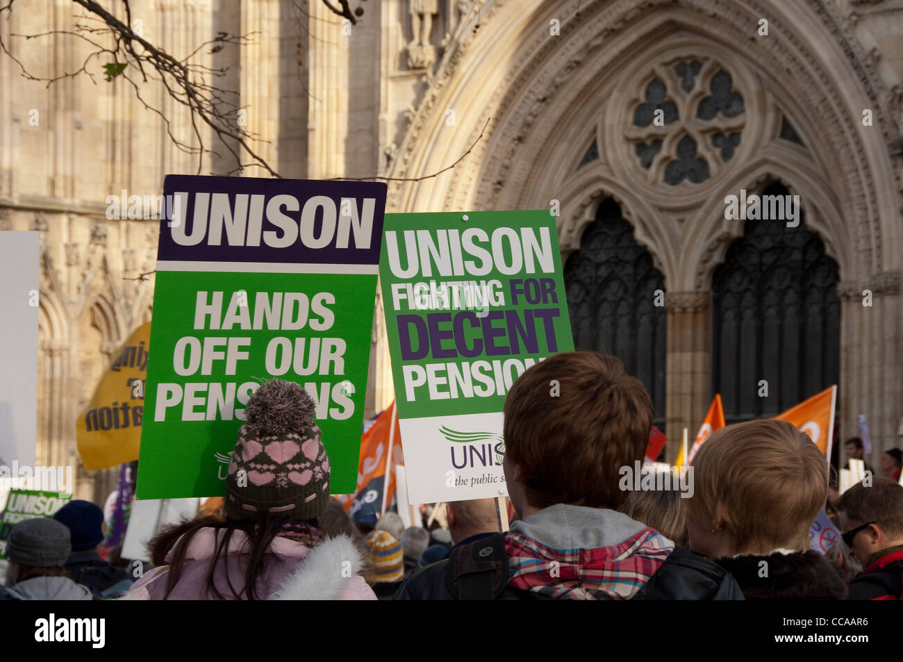 Unison union protest hi-res stock photography and images - Alamy