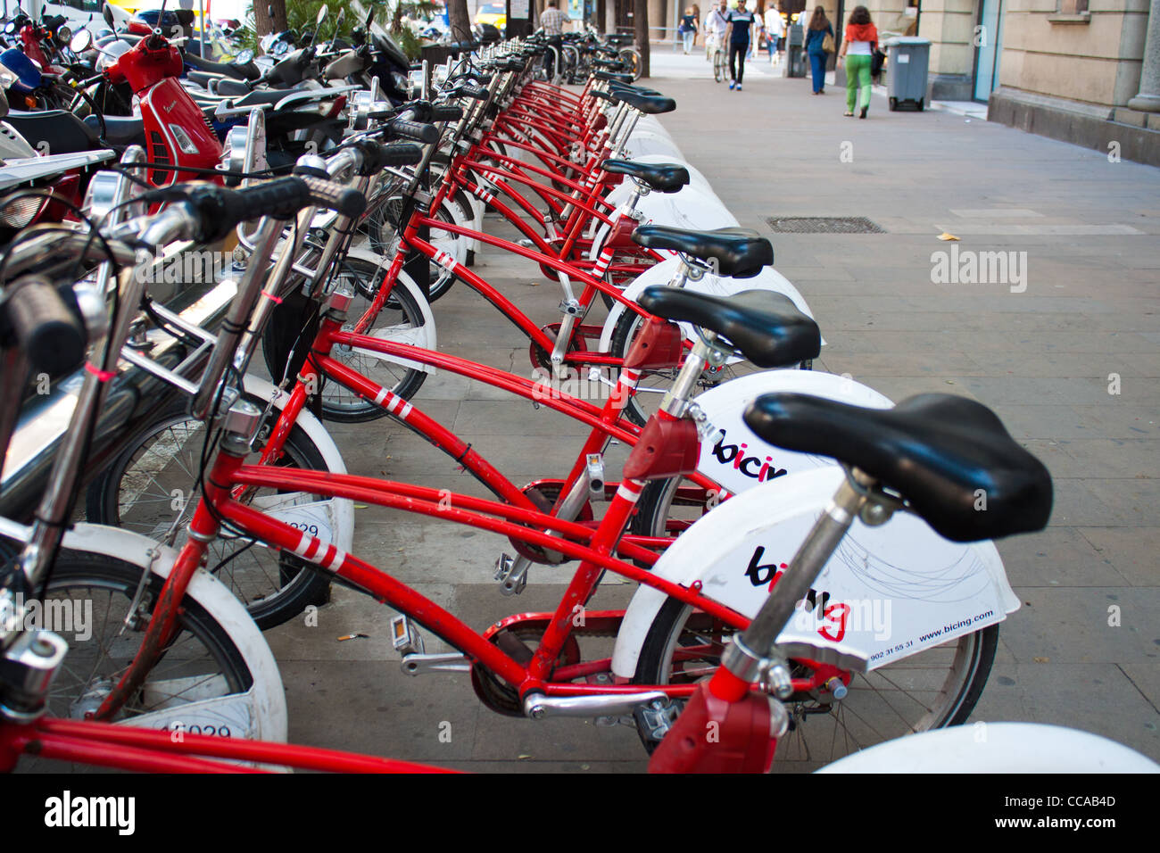 Bikeshare rack in downtown Washington, DC Stock Photo - Alamy